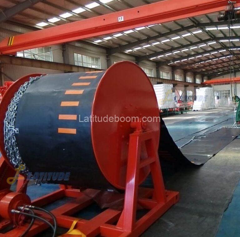 Container with Oil Spill Kits - Air Rubber Boom 集装箱式充气式橡胶吊杆卷轴